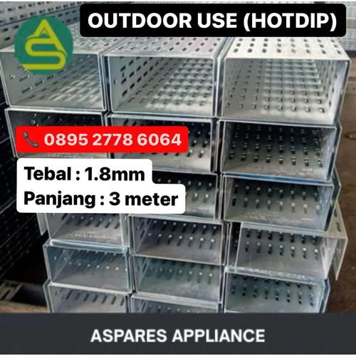 Jual KABEL TRAY TIPE U CABLE TRAY TYPE U 100x100x3000mm 1.8mm HOTDIP ...
