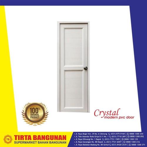 Jual Pintu Pvc Crystal Full Panel Ukuran Khusus / Ukuran Custom Putih ...