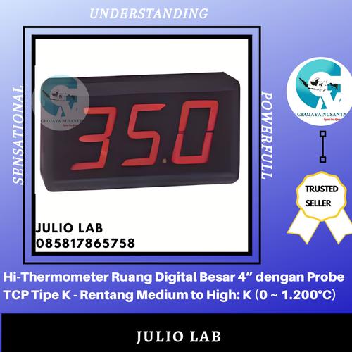 Jual Hi-Thermometer Ruang Digital Besar 4” dengan Probe TCP Tipe K ...