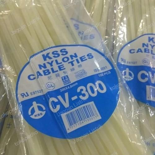 Jual Kabel Ties CV 300 KSS 4.8mm Kurus isi 100 pcs Cable Tie CV300 ...