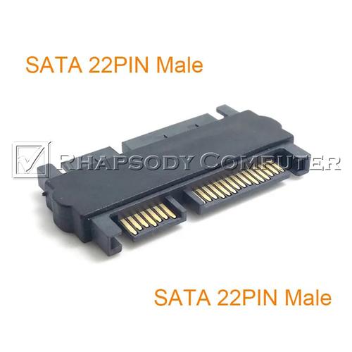 Jual SATA 22pin Male to SATA 22pin Male Adapter Connector - Kota ...