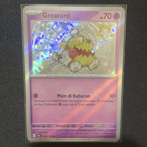 Jual Greavard shiny sv4a 274/190 s pokemon harta berkilau ex tcg ...