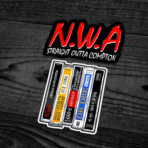 Jual Sticker N.W.A Straight Outta Compton/NWA/DR.DRE/ICE CUBE/EAZY-E ...
