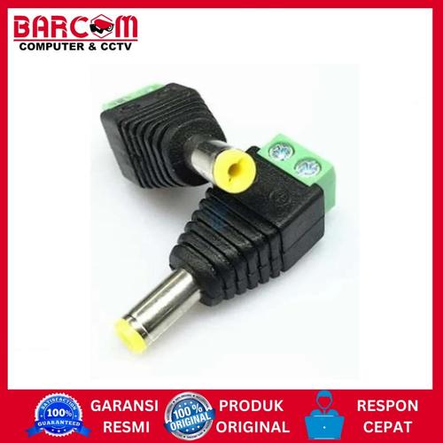 Jual Jack DC Male || Jack DC Baut Cowo (Untuk Camera CCTV) - Hitam ...