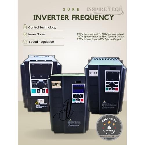 Promo Inverter Frekuensi 1phase 3phase 5.5w 220V/380V SURE INVERTER Series - 380V 5.5KW ...