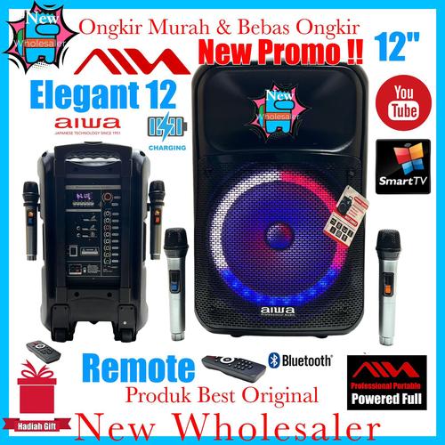 Jual Speaker Aktif Sound 12 inch Aiwa Elegant 12 pro New Original mic ...