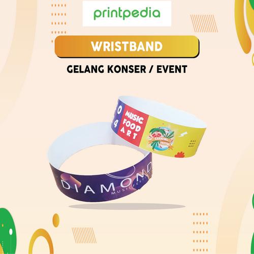Jual Cetak Wristband Gelang Konser / Gelang Event / Custom Art Paper ...