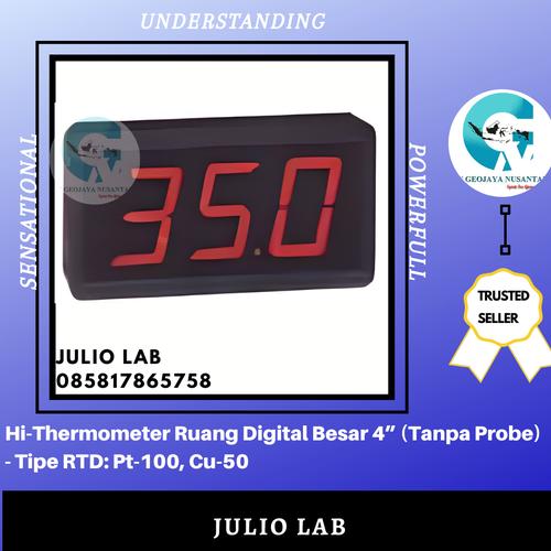 Jual Hi-Thermometer Ruang Digital Besar 4” (Tanpa Probe) - Tipe RTD: Pt ...