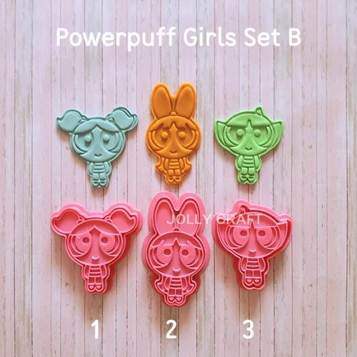Jual Cookie cutter POWERPUFF GIRLS SET B - 2. Blossom 2, 9 cm - Kota ...