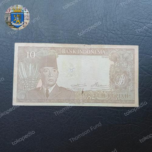 Jual Uang Kuno 10 Rupiah Gambar Soekarno Tahun 1960 VF - Kab. Sidoarjo - Thomson Fund | Tokopedia