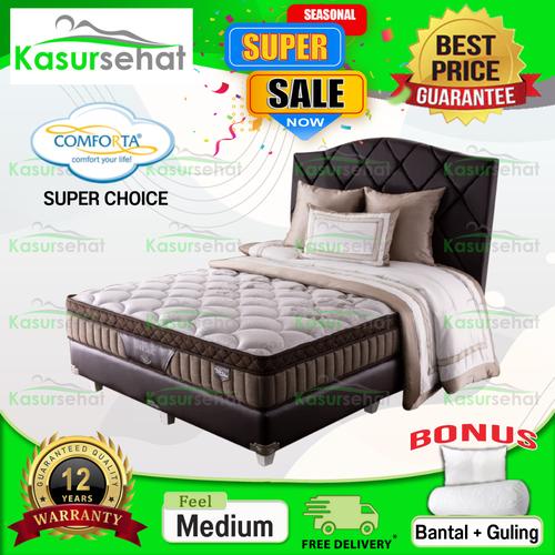 Promo Comforta Kasur Springbed Super Choice -Full Set 160 180 200 90 100 120 - Ukuran 200x200 ...