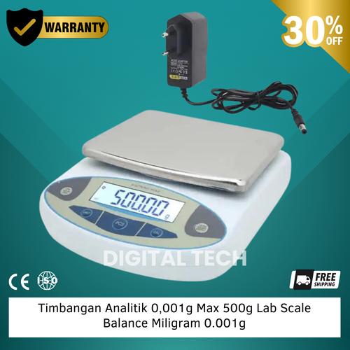 Jual Timbangan Analitik 0,001g Max 500g Lab Scale Balance Miligram 0 ...