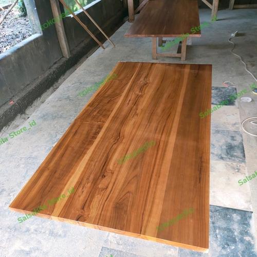 Jual Top Table Kayu Jati Asli Ukuran 133x102x4 cm - Kab. Tangerang - PT ...