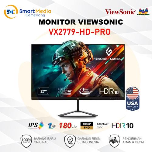 Promo Monitor Gaming ViewSonic VX2779-HD-PRO 27" FHD IPS 180Hz 1ms HDR10 Cicil 0% 3x - Kota ...