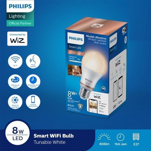 Jual Lampu PHILIPS WIZ Smart Wi Fi LED Bulb 9W - Tunable White - Bohlam ...