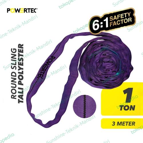 Jual Powertech Round Sling Cap. 1 Ton x 3 Meter - Jakarta Pusat ...