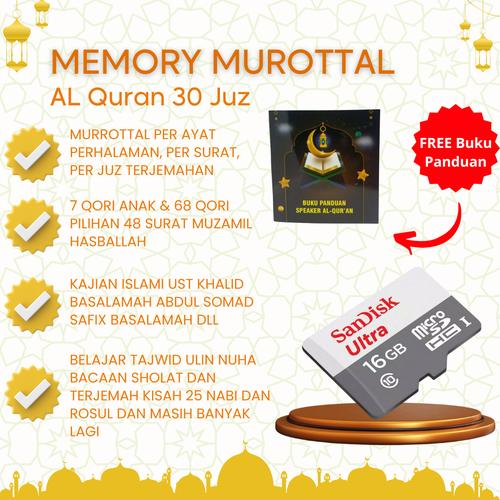 Jual Memory card Memori Murotal Murottal Untuk Speaker alquran dll ...