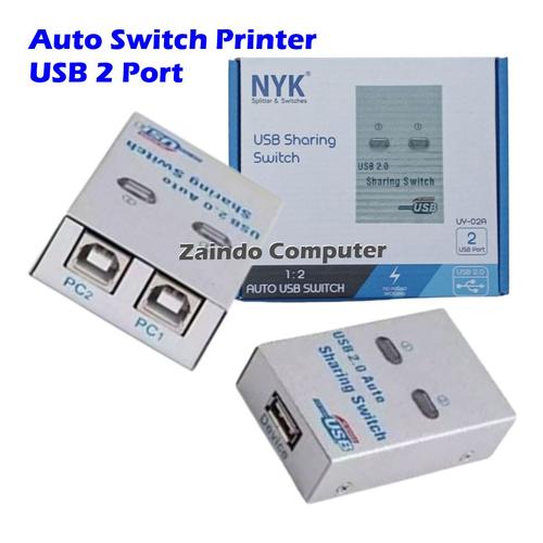 Jual AUTO SWITCH PRINTER 2 PORT NYK / USB SHARING SWITCH PRINTER 4 PORT - AUTO 2 PORT - Kota ...