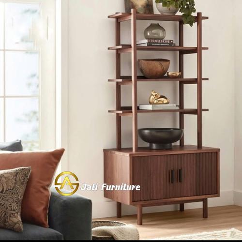 Jual Rak buku kayu jati - rak ambalan minimalis kayu jati -rak jati ...