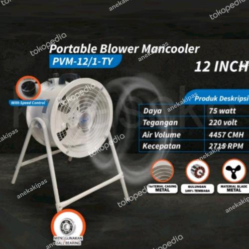 Jual Portable Blower mancooler 12 Inch Axial Drum Fan Mancooler 12 ...