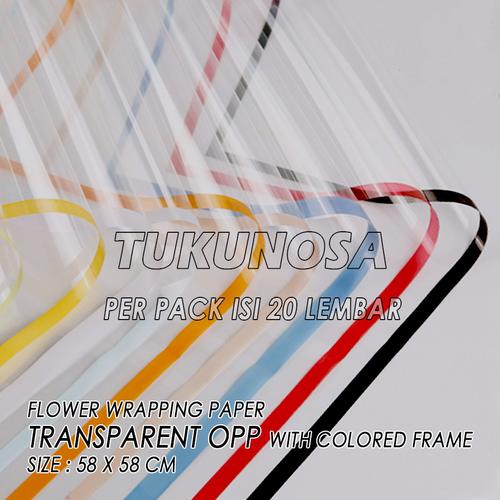 Jual TRANSPARENT OPP WITH COLORED FRAME / PACK PLASTIK BENING BINGKAI ...