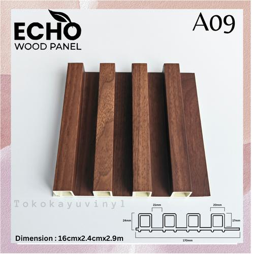 Jual wpc wall panel dinding indoor echo wood A09/lembar - Jakarta ...