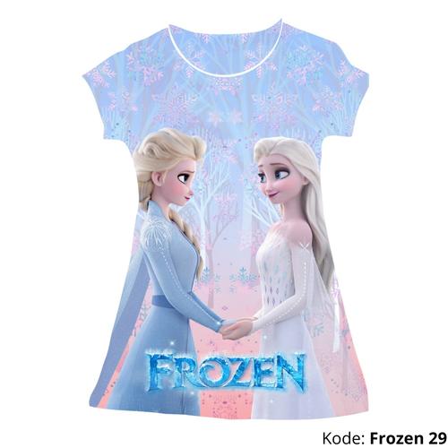 Jual Baju Dress Anak Frozen Elsa Anna Scuba Import Motif Princess olaf ...