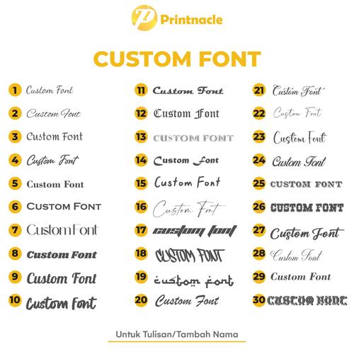 Jual Pilihan Font Tulisan/Text bisa untuk Laser Grafir/ UV Printing ...