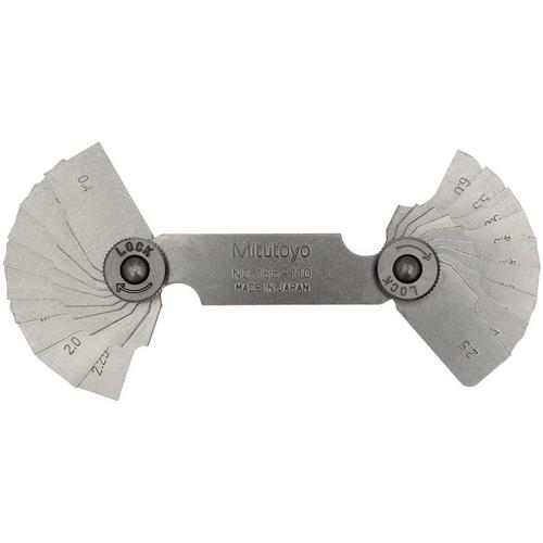 Jual Radius Gage 0.4-6 Mm (18 Pairs) 186-110 Mitutoyo MT0004379 ...