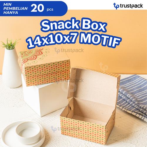 Jual Dus Snack Kraft 14x10x7/ box snack/ dus donat/ dus kue/ dus bolu ...