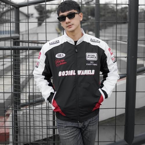 Jual JAKET PARASUT PRIA NASCAR JACKET RACING FULL BORDIR ORIGINAL - racing hitam, L - Kota ...