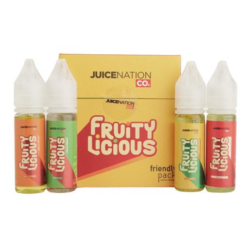 Jual JUICENATION FRUITYLICIOUS FRIENDLY PACK 15ML 25MG 4 IN 1 - MANGO ...