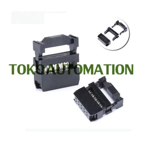 Jual 10Pin Socket IDC Connector ISP 10P Soket Konektor 2.54 FC 10 Pin ...
