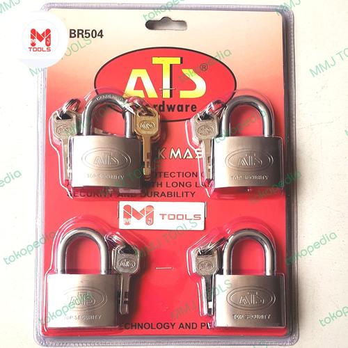 Jual Gembok Master Key ATS 50mmx4 pcs - ATS Gembok Master Key -Gembok ...
