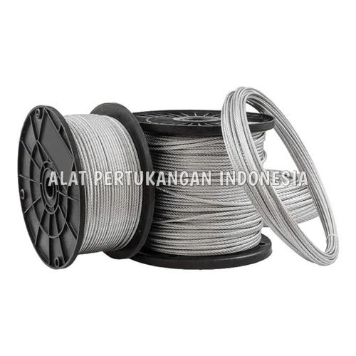 Jual Seling Galvanis 3 mm Tali Kawat Sling Wire Rope 3mm 1 Roll 1000 ...