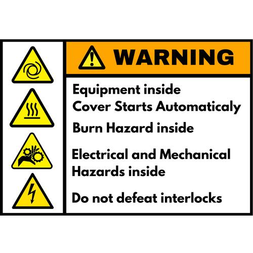 Jual Stiker Warning 4 Safety Sign 10x7 - Kota Surabaya - Cashi Factory ...