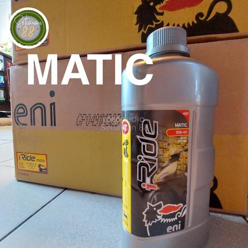 Promo Oli motor Ori 4T Matic Eni / Agip 10W-40 / Ride moto matic 0.8 ...
