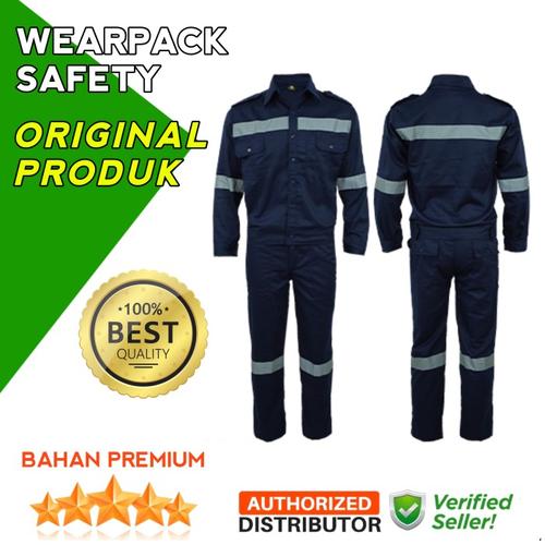 Jual Wearpack Safety Model Terusan Bahan Premium Tebal Adem - Biru ...