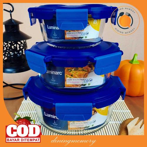 Jual Luminarc Boro Purebox Putina Kotak Makan Lunch Box Round per Pcs ...