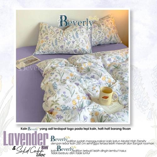 Jual Sprei Katun Halus Beverly Lavender Floral Bunga White Lilac Seprei ...