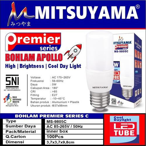 Jual Bohlam Lampu LED Tube Stik 5W 10W 15W 20W Mitsuyama Premier C Terang - Tube-5w - Jakarta ...