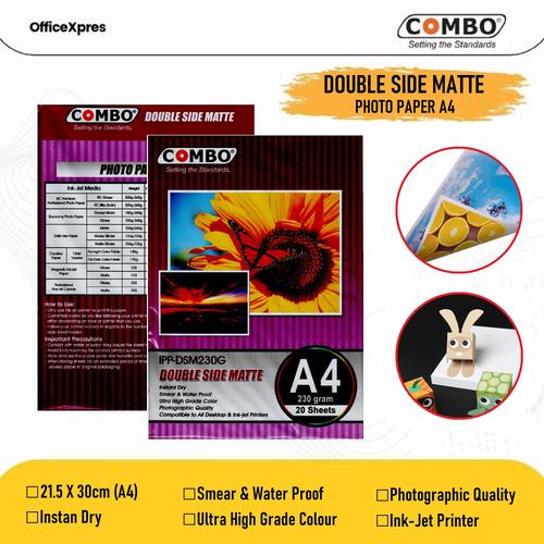 Jual Kertas Foto A4 / Photo Paper Silky / Double Side Matte / Stiker ...