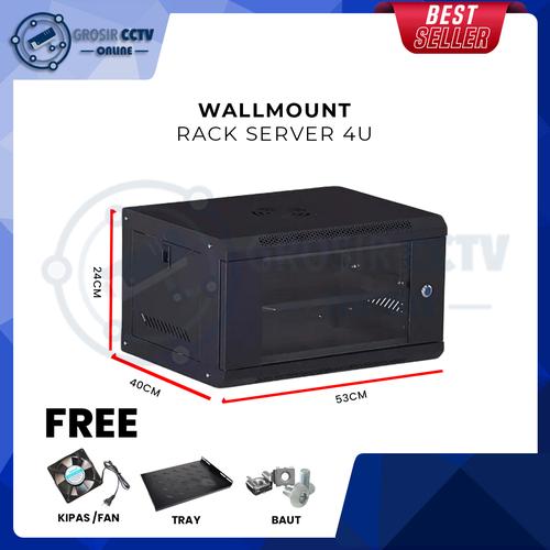 Promo Wallmount Rack 4U Single Door / Rack Server 4U Single Door ...