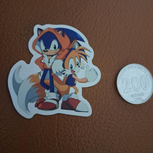 Jual Sticker Sonic and Tails in hoodies from SEGA Sonic the Hedgehog ...