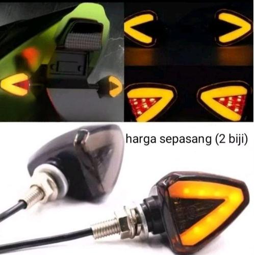 Promo Lampu Sein LED Motor Tempel Segitiga Mini - Jakarta Pusat ...