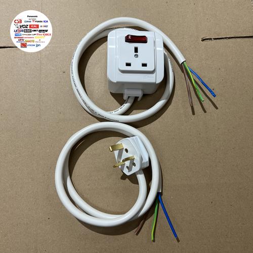 Jual Kabel Power Stabilizer Input dan Output AC Cord Colokan ac Kaki 3 ...