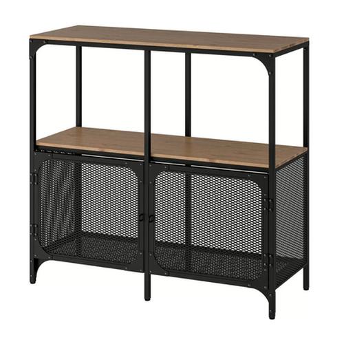 Jual Rak ruang tamu/ Unit rak warna hitam ukuran 100 x 95 cm/rak ...