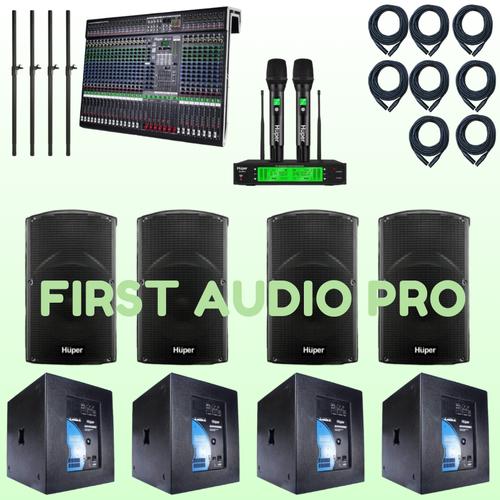 Jual Paket 16 soundsystem outdoor Huper JS12 + Subwoofer SRP118SE ...