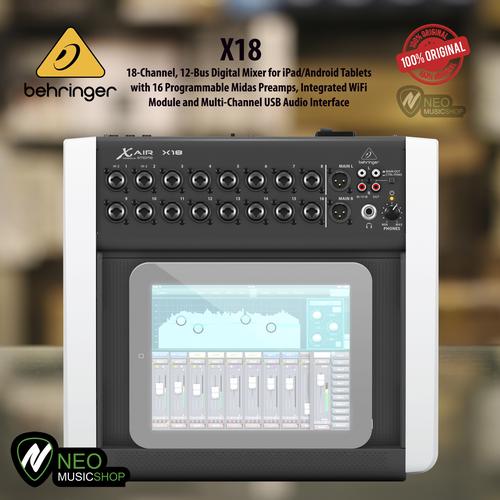Jual Behringer X18 18-Channel, 12-Bus Digital Mixer for iPad/Android ...