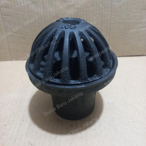 Jual roof drain cast irion 3 inchi C Antasan +saringan talang air besi ...